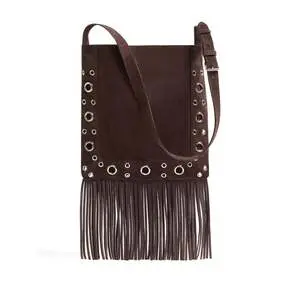 Valentino Garavani Suede Shoulder Bag - Brown