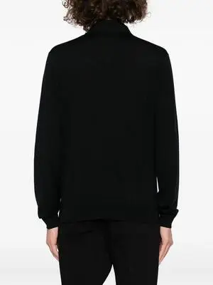 TOM FORD Wool Knitted Polo - Black