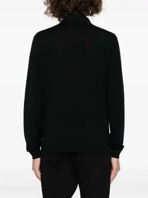 TOM FORD Wool Knitted Polo - Black