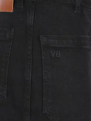 Victoria Beckham Alina Stretch Jeans In Washed - Black