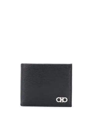 FERRAGAMO Two-tone Bi-fold Leather Wallet