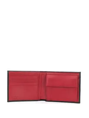 FERRAGAMO Two-tone Bi-fold Leather Wallet