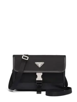 Prada Re-nylon And Saffiano Leather Smartphone Case - Black