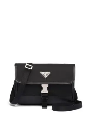 Prada Re-nylon And Saffiano Leather Smartphone Case - Black