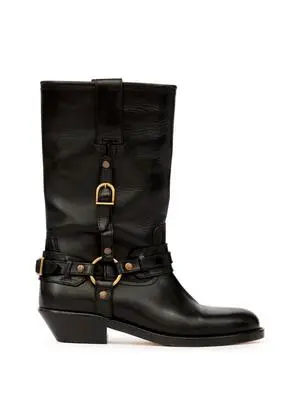 Isabel Marant Étoile Heiko Boots With Straps - Black