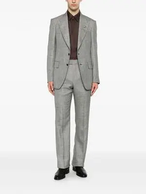TOM FORD Herringbone-pattern Wool Blend Blazer