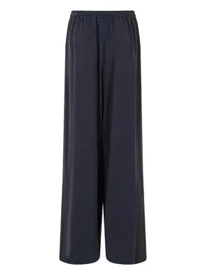 Max Mara Wide-fit Washed Silk Trousers