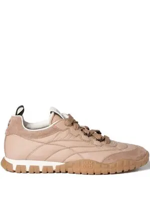 Miu Miu Tyre Technical Fabric And Suede Sneakers - Multicolor