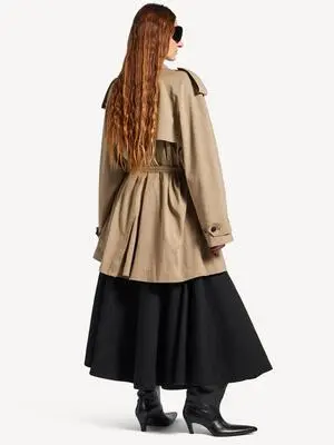 Balenciaga Cropped Light Trench