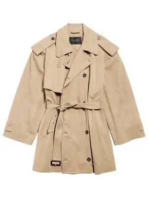 Balenciaga Cropped Trench - Multicolor