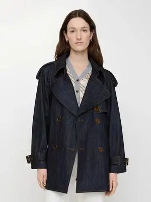 Burberry Fitzrovia Trench Coat - Blue