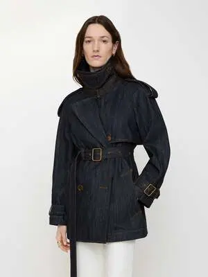 Burberry Fitzrovia Trench Coat - Blue