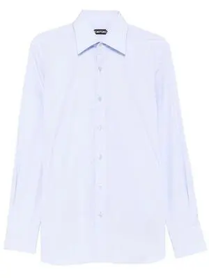 TOM FORD Cotton Classic Shirt - Blue