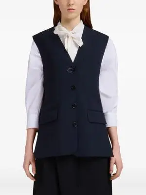 Marni Wool Waistcoat With Side Slits