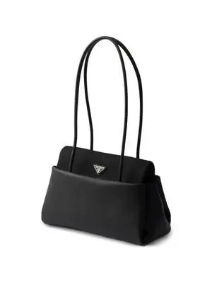 Prada Passage Medium Leather Bag With Re-nylon Flap
