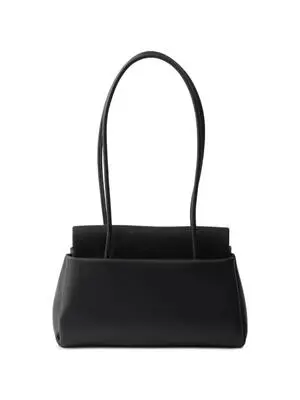 Prada Passage Medium Leather Bag With Re-nylon Flap