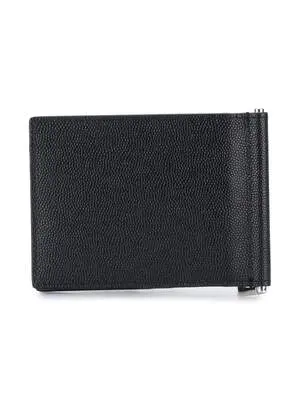 Saint Laurent Bill Clip Wallet In Grain De Poudre Leather
