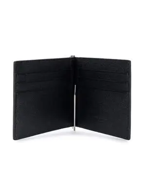 Saint Laurent Bill Clip Wallet In Grain De Poudre Leather