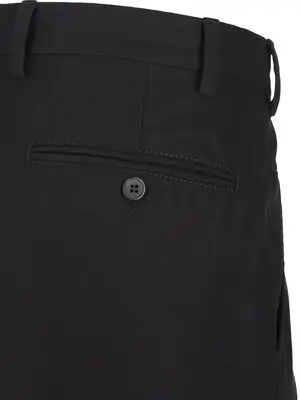Prada Charm-detail Cotton Tapered Trousers