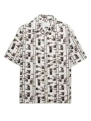 Prada Printed Cotton Blend Bowling Shirt - Multicolor