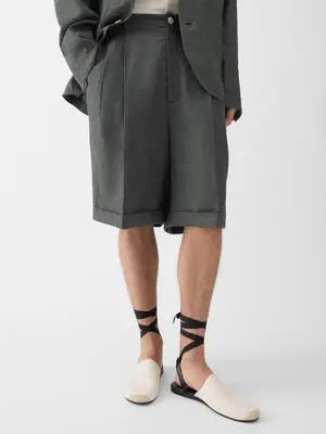 Jacquemus Le Short Pastro In Linen