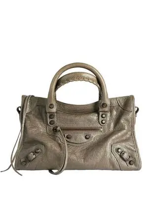 Balenciaga Leather Le City Bag S - Green