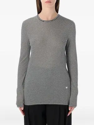 TOM FORD Striped Long-sleeve T-shirt - Black