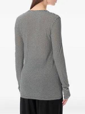 TOM FORD Striped Long-sleeve T-shirt - Black