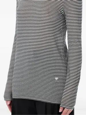 TOM FORD Striped Long-sleeve T-shirt - Black