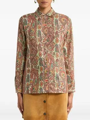 Etro Paisley-print Silk Blend Shirt