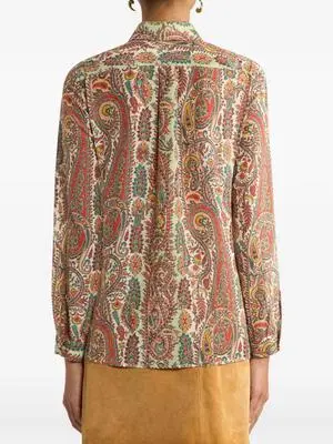 Etro Paisley-print Silk Blend Shirt