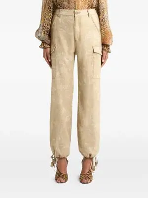 Etro Floral Jacquard Canvas Cargo Trousers - Multicolor