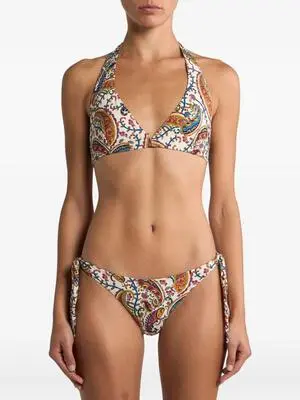 Etro Floral Paisley Triangle Bikini - Multicolor