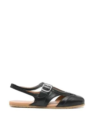 Dries Van Noten Leather Sandals - Black