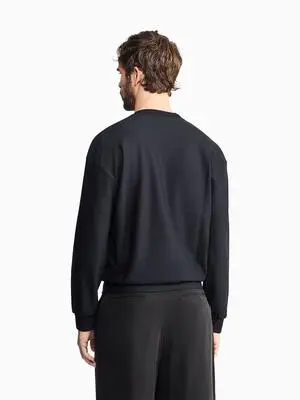Giorgio Armani Technical Waffle Sweatshirt