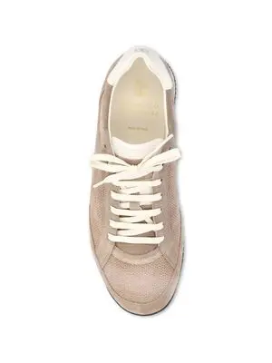 Brunello Cucinelli Suede Sneakers With Leather Inserts