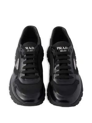 Prada Prax 01 Re-nylon And Brushed Leather Sneakers