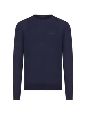 Prada Superfine Wool Crewneck Sweater - Blue