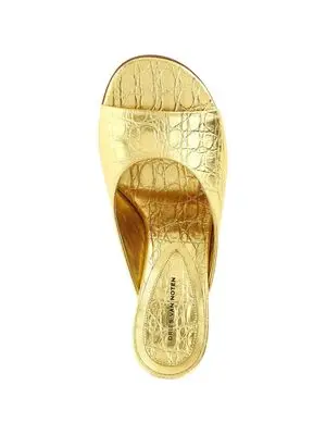 Dries Van Noten Open-toe Leather Mules