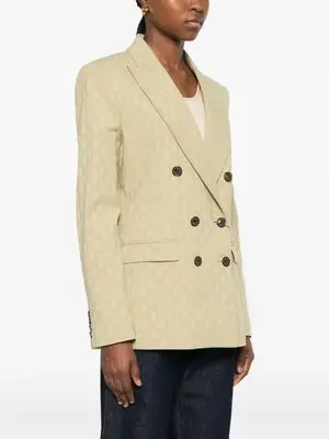 Etro Double-breasted Fitted Paisley-motif Blazer