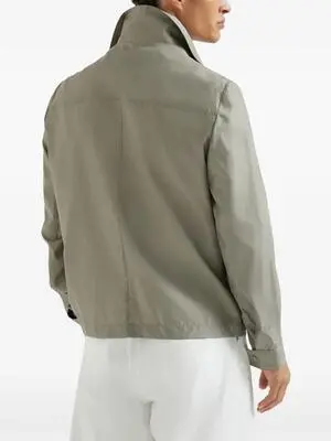 Brunello Cucinelli Bonded Silk Unlined Outerwear Jacket