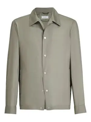 Brunello Cucinelli Bonded Silk Jacket - Green