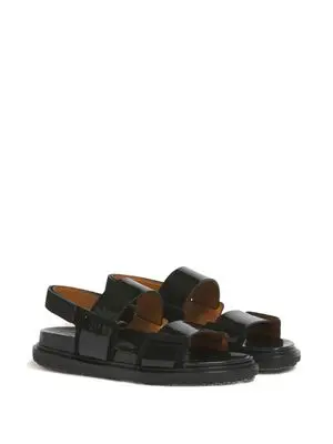 Marni Fussbett Double-strap Leather Sandals
