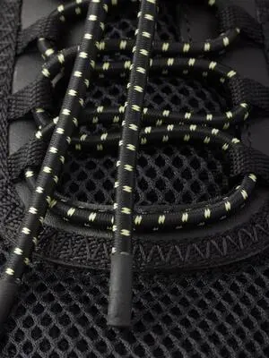Prada Speedrock Leather And Mesh Fabric Sneakers - Black