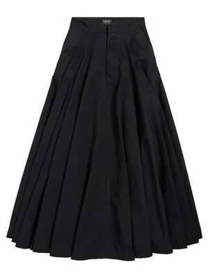 Balenciaga Godet Maxi Skirt - Black