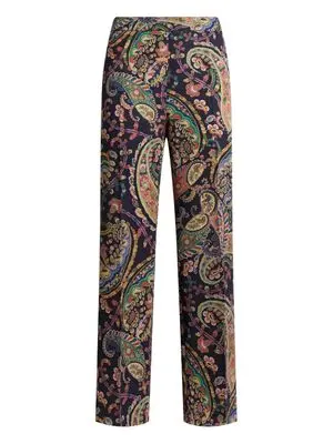 Etro Women`s Bootcut Trousers - Multicolor