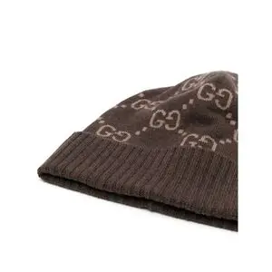 Gucci Cashmere Beanie - Brown