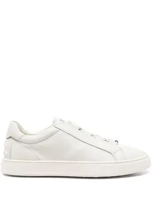 TOD'S Calf Leather Sneakers With One-pull Lace - White