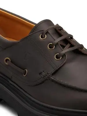 TOD'S Lug Sole Leather Boat Shoes