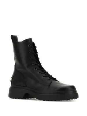 TOD'S Platform Leather Combat Boots